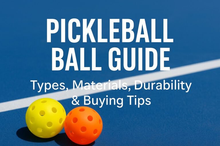 Pickleball Ball Guide: Types, Materials, Durability & Buying Tips