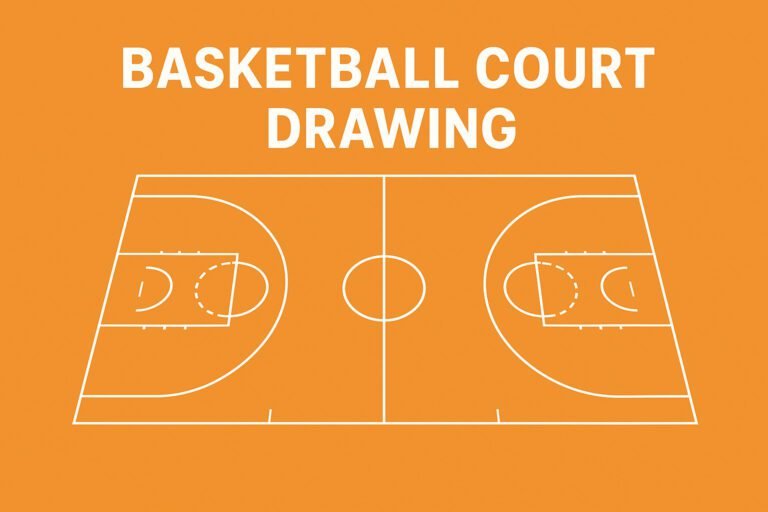 Basketball Court Drawing: Complete Guide to Dimensions, Layout ...