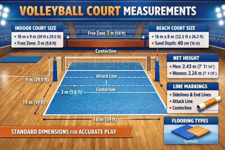 Complete Guide to Volleyball Court Measurements: Dimensions, Markings ...